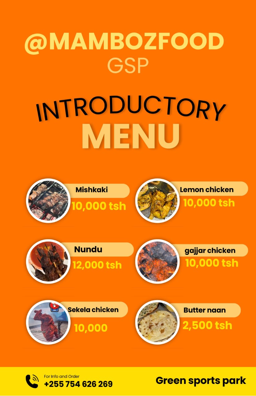 Mamboz GSP - Menu - Mamboz Restarurant